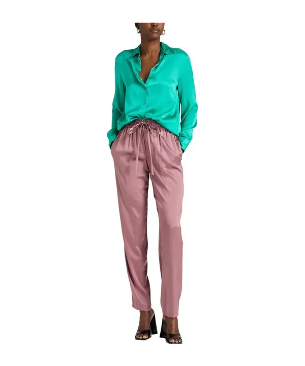 Dolce & Gabbana Solid-colored Satin Trousers