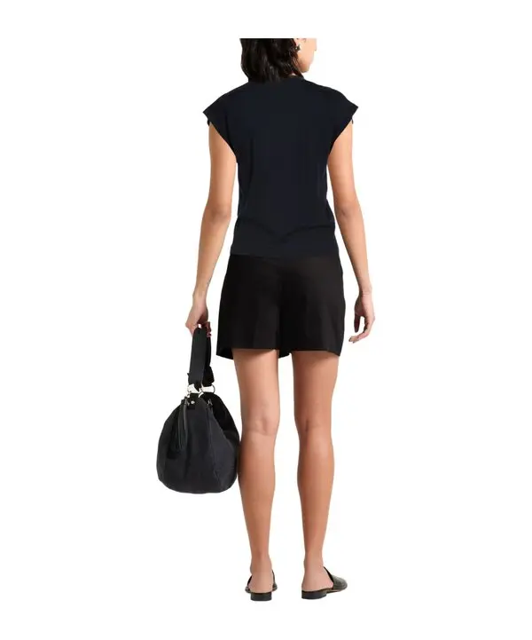 Max Mara Solid-color Knit V-neck Short Sleeve