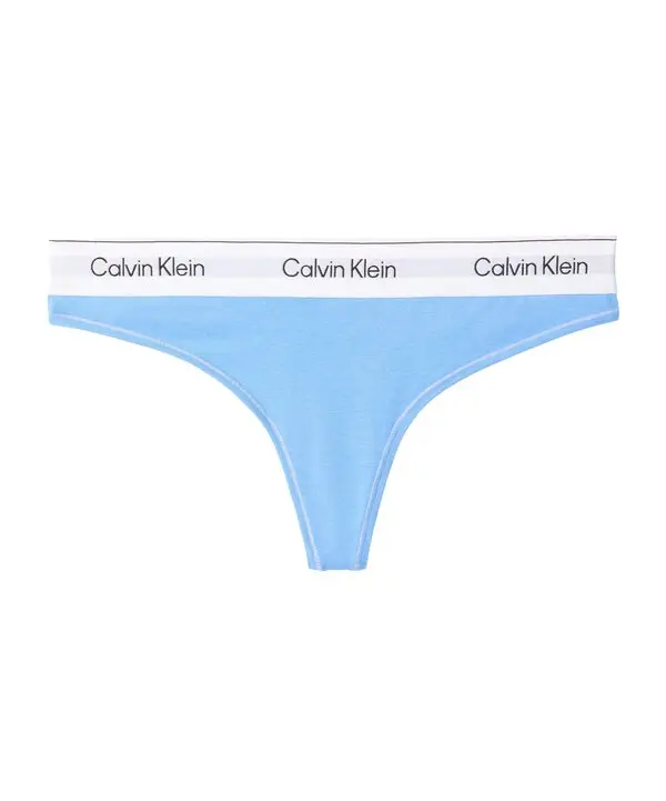 Calvin Klein Cotton Thong - Blue