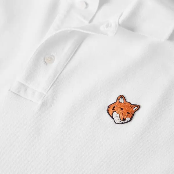 Maison Kitsuné Embroidered Shortsleeve Polo
