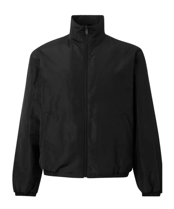 Saint Laurent Simple High-neck Coat - Black