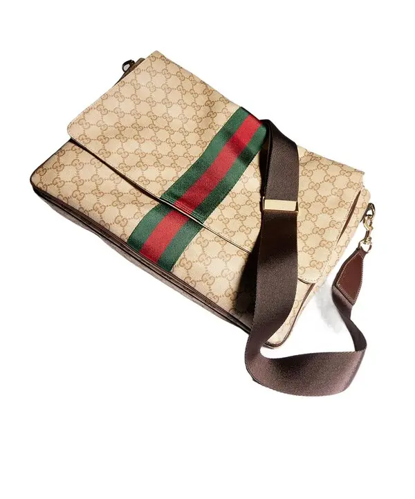 Gucci Medium Crossbody Bag With Web