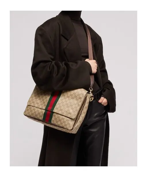 Gucci Medium Crossbody Bag With Web