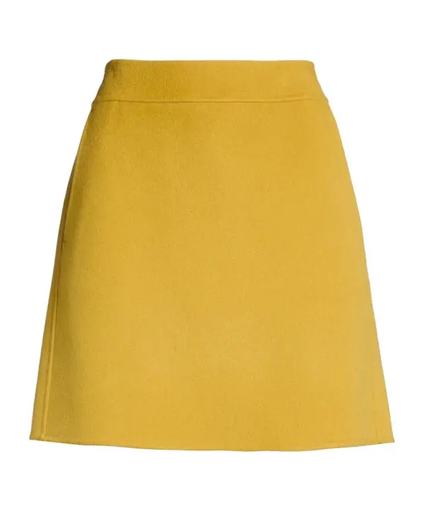 Max Mara Solid-color Wool A-line Skirt