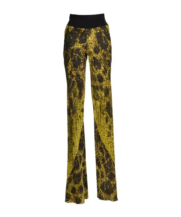 Rick Owens Tie-dye Wide-leg Pants - Green