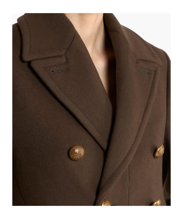 Etro Long Double-breasted Wool-blend Cloth Jacket