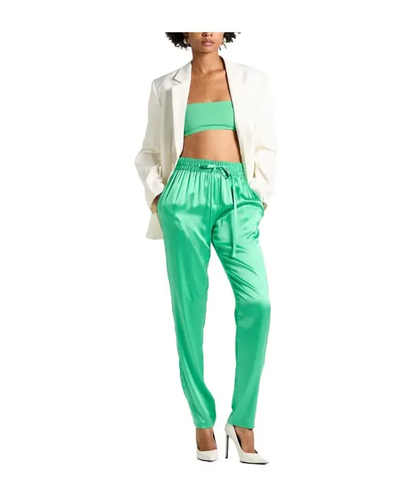 Dolce & Gabbana Solid-color Satin Pajama Pants