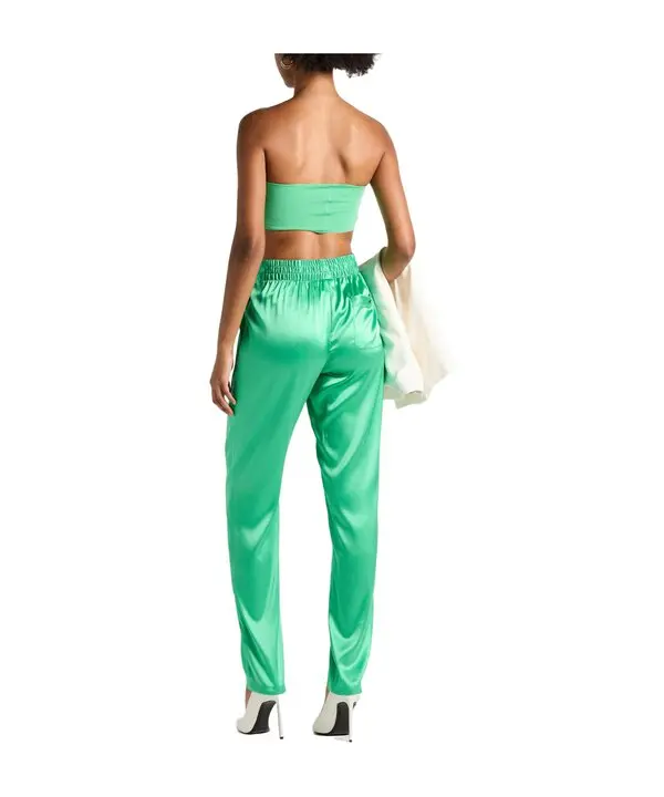 Dolce & Gabbana Solid-color Satin Pajama Pants