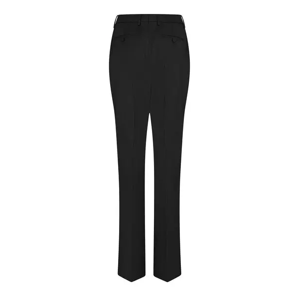 TOM FORD Wool Silk Straight Leg Trousers