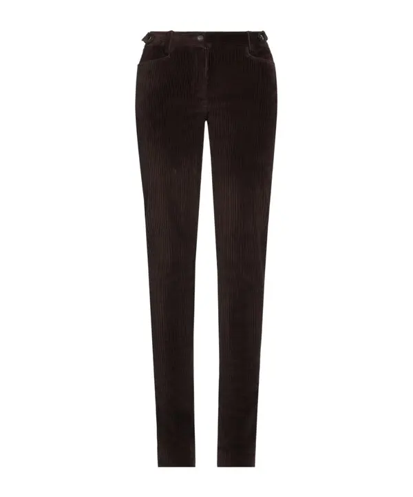 Dolce & Gabbana Solidcolor Corduroy Pants - Brown