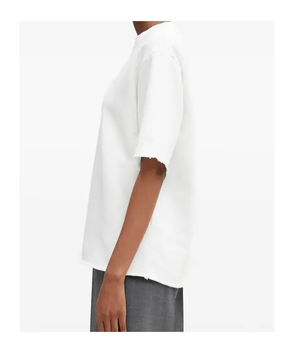 MAISON MARGIELA Logo-patch Raw-edge T-shirt