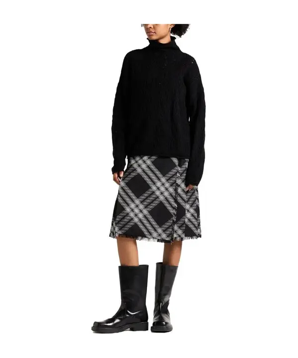 Max Mara Simple Solid-color Turtleneck Knit Sweater