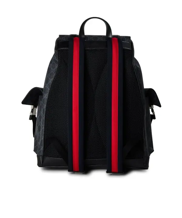 Gucci Monogrammed Backpack With Drawstring Closure