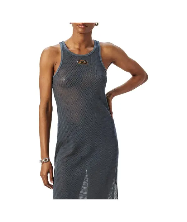 DIESEL® Mesh Racerback Tank Midi Dress