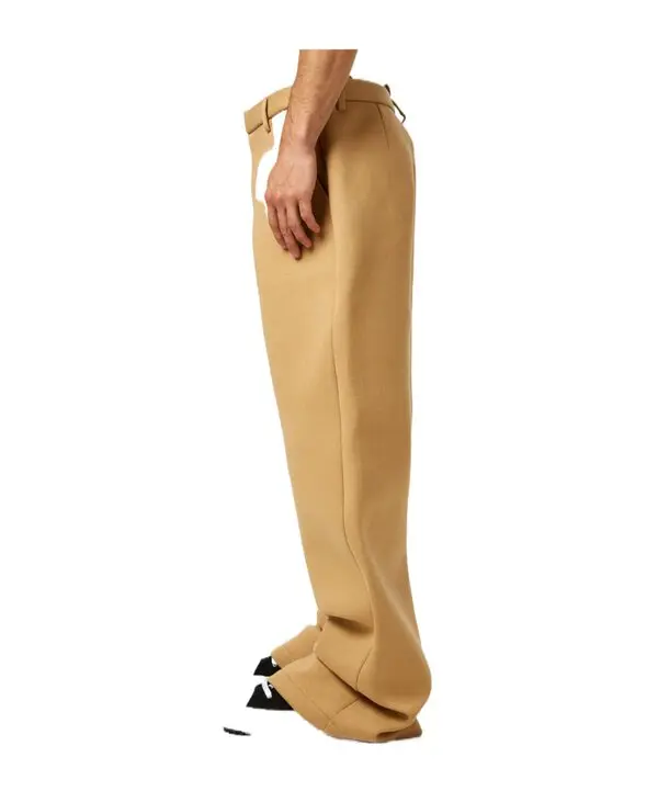 Dsquared2 Wide Leg Trousers With Raised Logo Detail