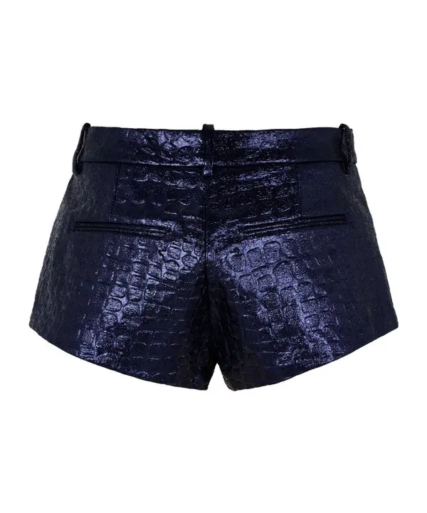 TOM FORD Crocodile Embossed Low-rise Shorts