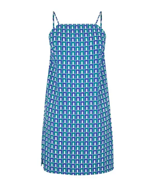 Lacoste Geometric Print Slip Mini Dress - No