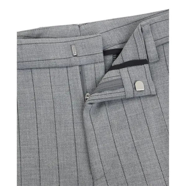 Hugo Boss Finecheck Cropped Tailored Trousers