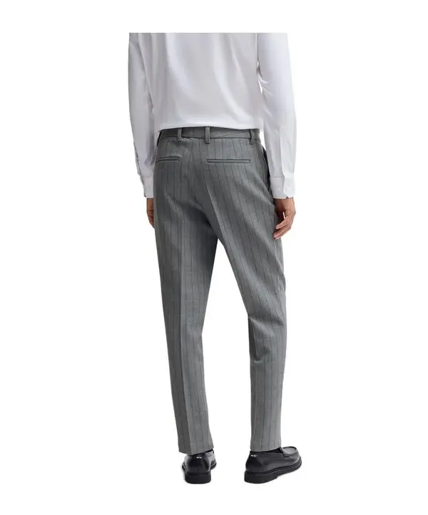 Hugo Boss Finecheck Cropped Tailored Trousers
