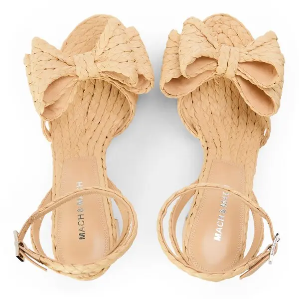 MACHMACH Block Heel Court Shoes