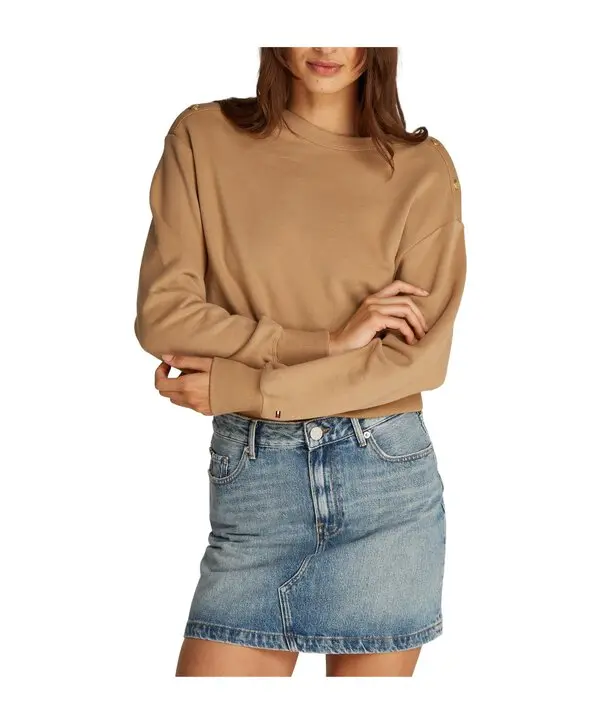 Tommy Hilfiger Cropped Crewneck Sweatshirt