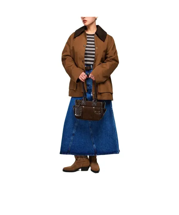 GANNI Solid Color Shoulder Bag