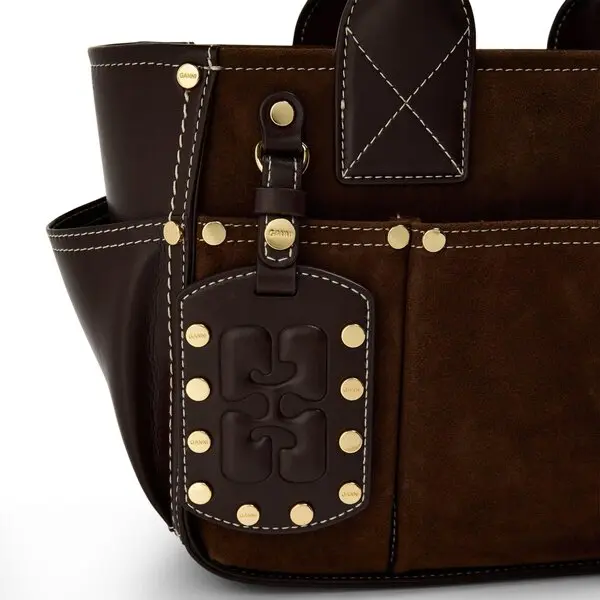 GANNI Solid Color Shoulder Bag