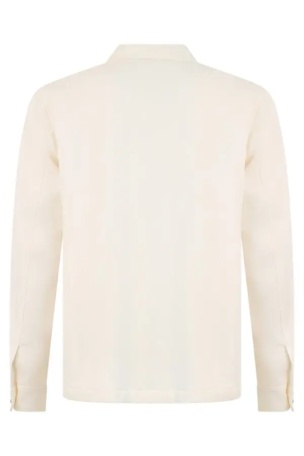 Herno Zip-up Collared Jacket - Ivory