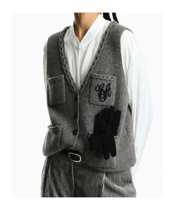 Emporio Armani Yak Wool Blend Vest Signature Capsule