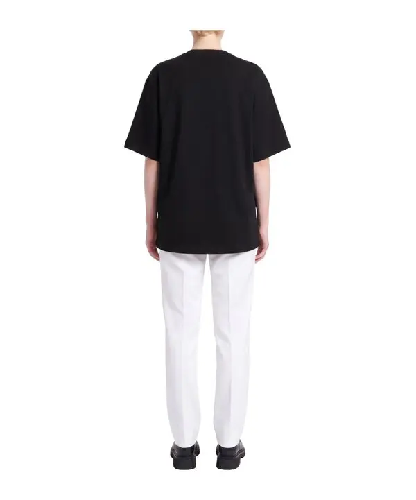 Sportmax Printed T-shirt With Crystal Embellishments
