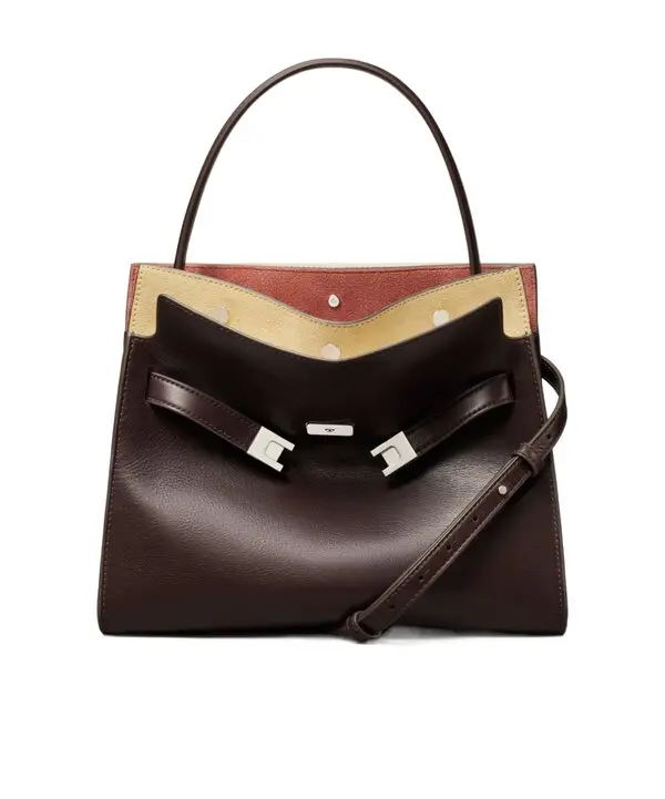 Tory Burch Small Lee Radziwill Double Bag - Coconut