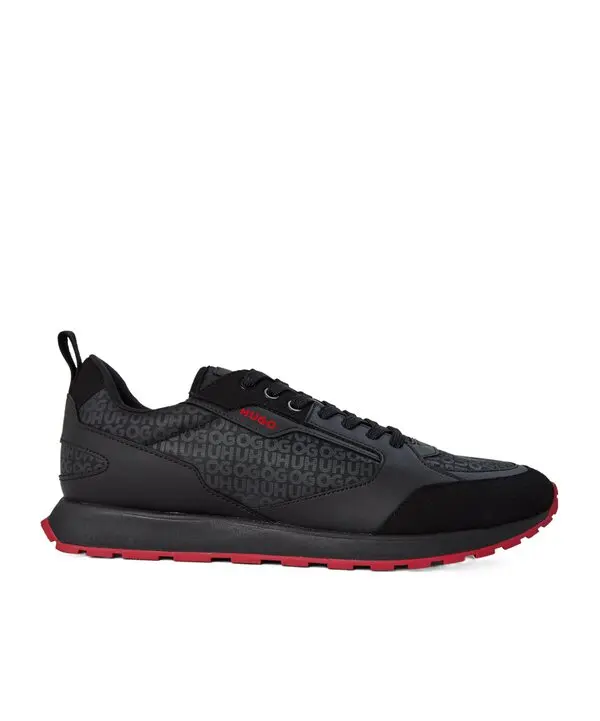 Hugo Boss Solid Color Trainers - Black