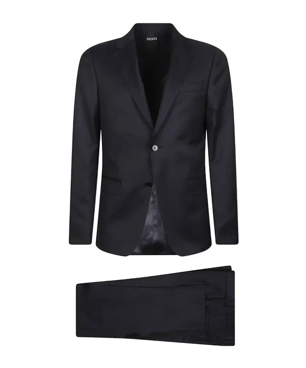 Zegna Long-sleeved Suit - Blue