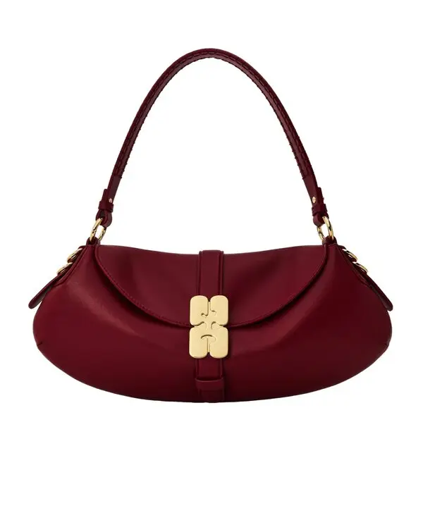 GANNI Casual Underarm Bag - Red