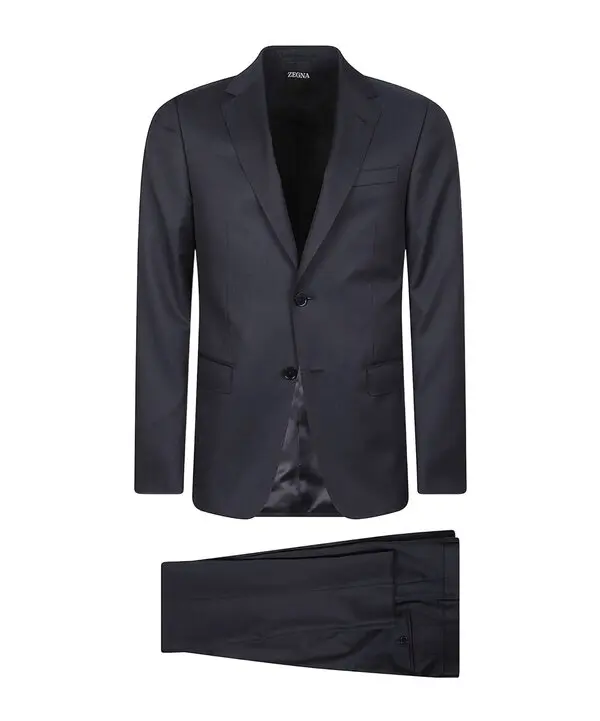 Zegna Long-sleeved Suit - Blue