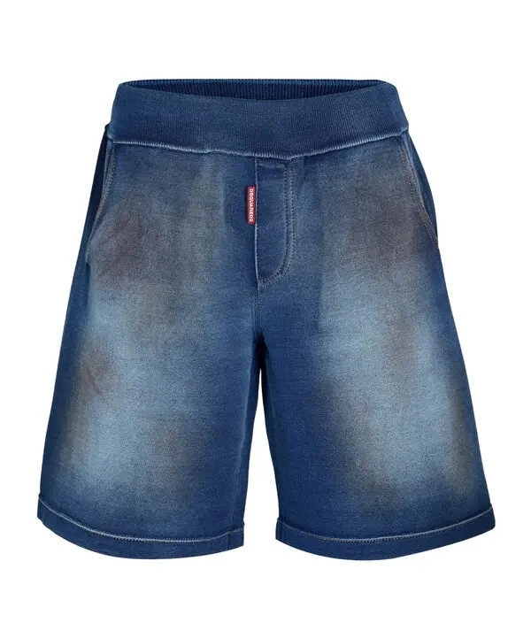 Dsquared2 Fleece Jogger Shorts - Blue