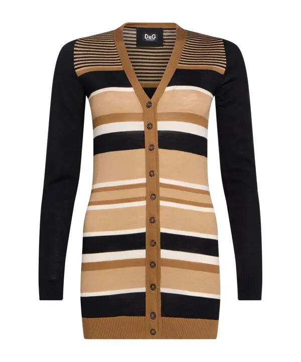 Dolce & Gabbana Colorful Wool Knit Cardigan