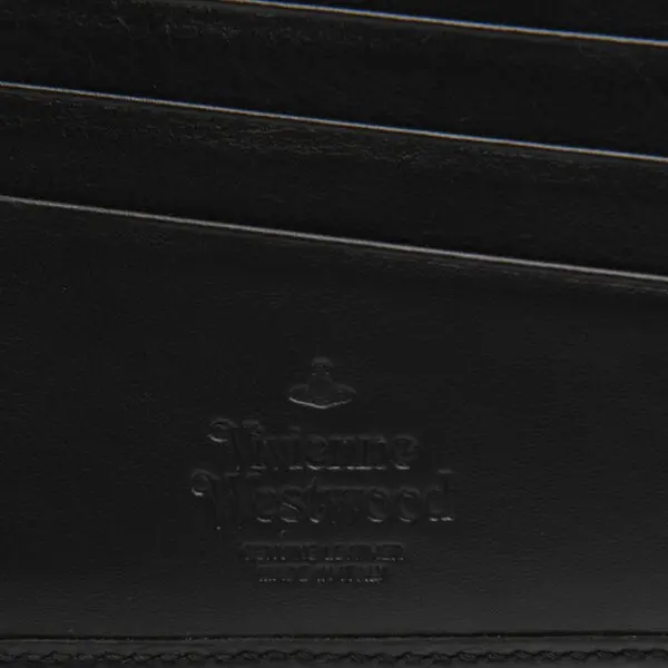 VIVIENNE WESTWOOD Solid Color Leather Wallet
