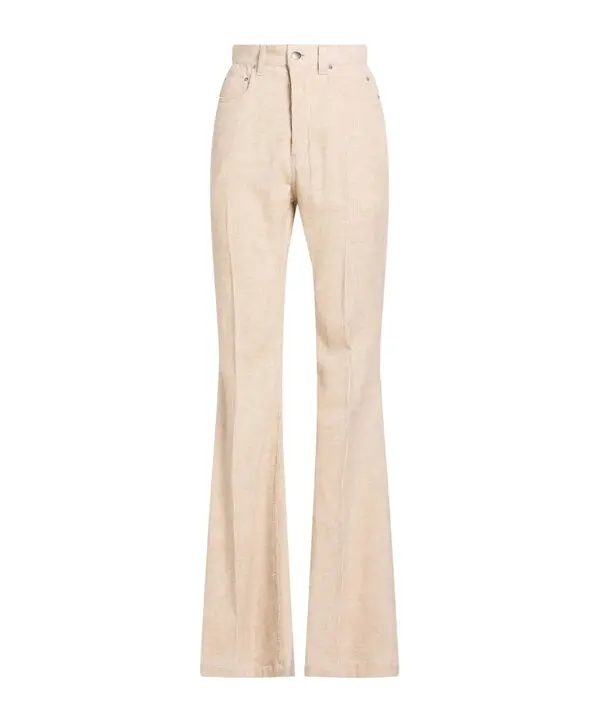 Rick Owens Minimalist Corduroy Wide-leg Pants - Camel