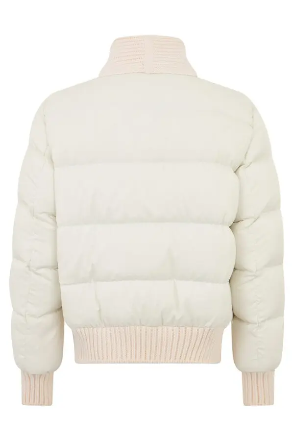 Herno Cropped Knit Padded Jacket