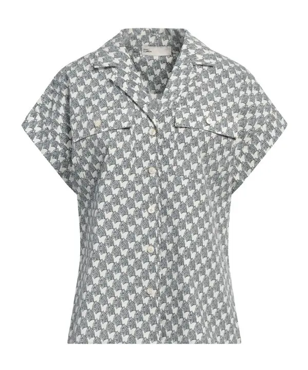 Tory Burch Multicolor Casual Short-sleeve Shirt - Ivory