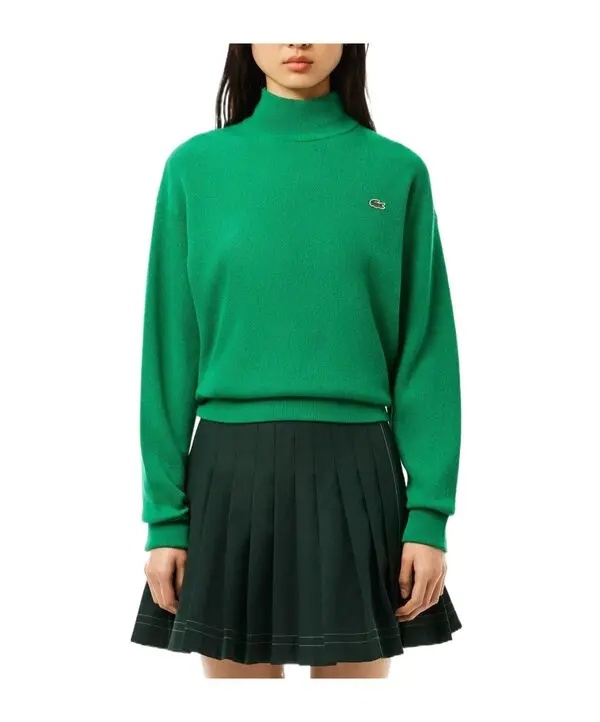 Lacoste Mockneck Knit Sweater