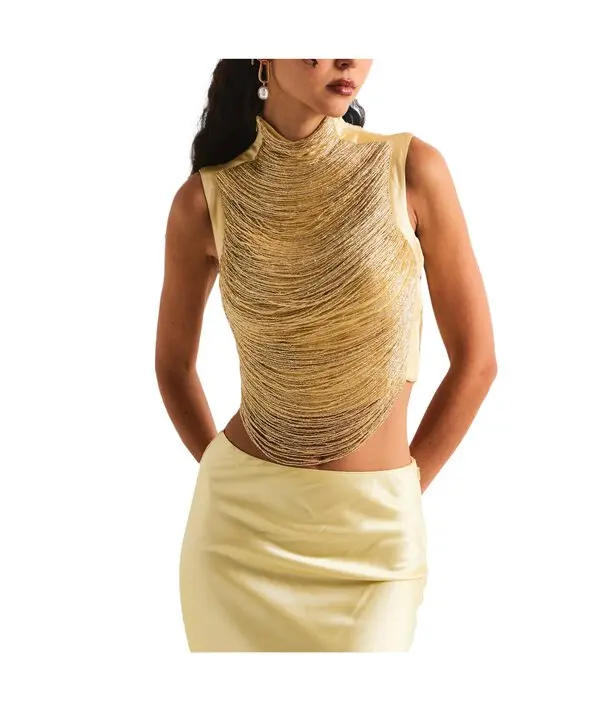Cult Gaia Sleeveless Fitted Vest