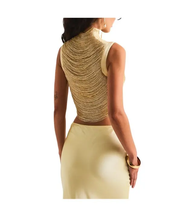 Cult Gaia Sleeveless Fitted Vest