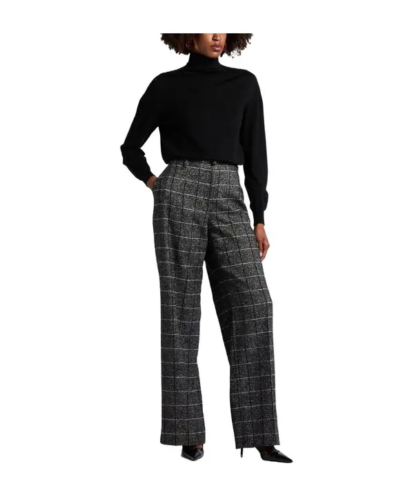 Dolce & Gabbana Plaid Wide-leg Pants