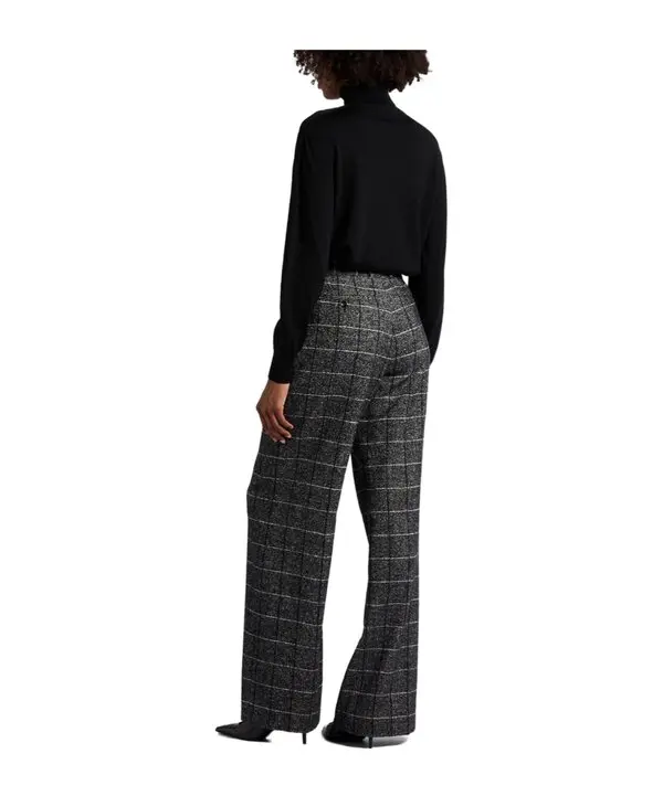 Dolce & Gabbana Plaid Wide-leg Pants