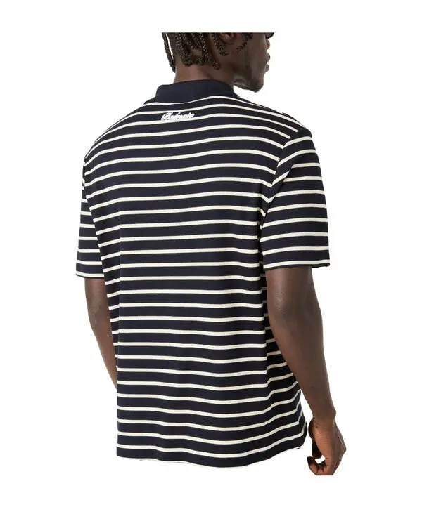 Balmain Striped Shortsleeve Polo