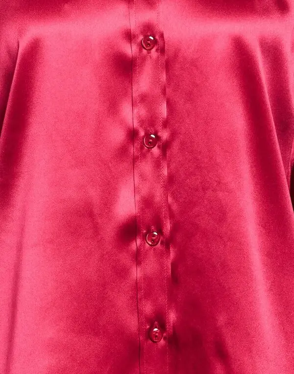 Dolce & Gabbana Solid-colored Satin Long-sleeve Shirt