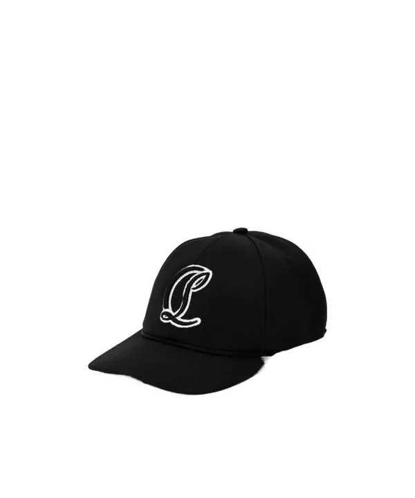 CHRISTIAN LOUBOUTIN Solid Color Baseball Cap
