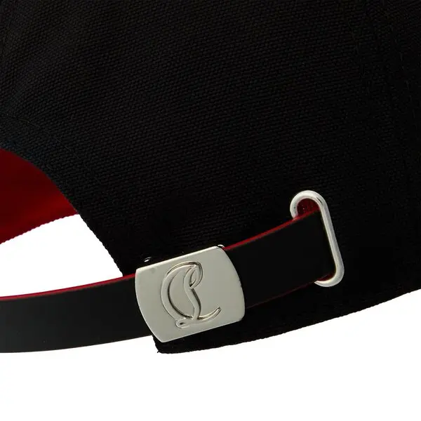 CHRISTIAN LOUBOUTIN Solid Color Baseball Cap